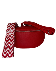 Women's Leather Bumbag with 2 straps Red – Leather Jacket Company