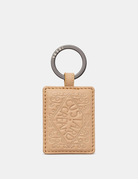 Yoshi - Custard Cream Leather Key Ring – Leather Jacket Company